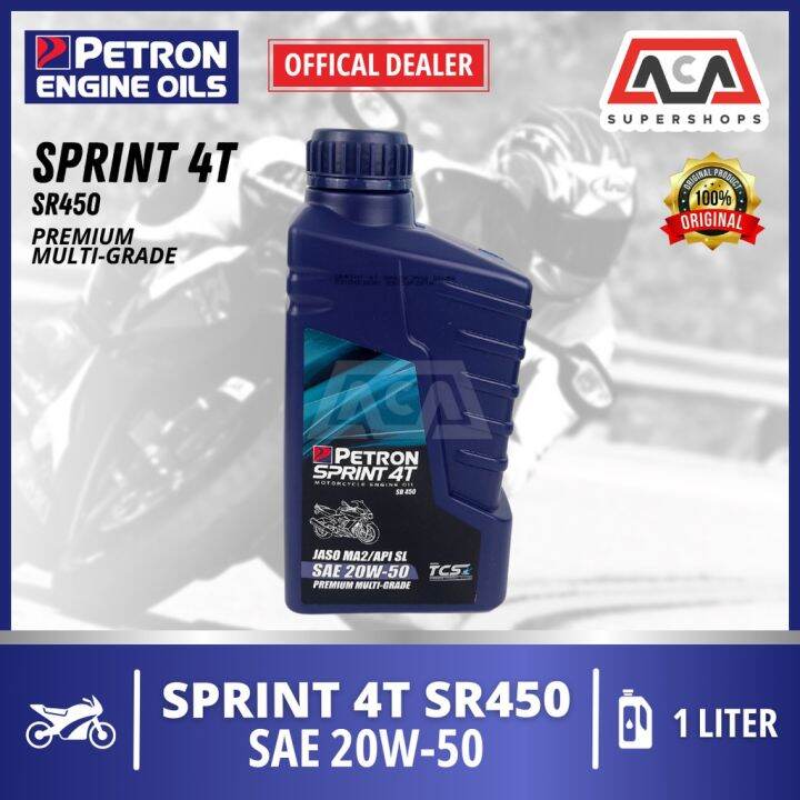 PETRON SPRINT BLUE PREMIUM MULTIGRADE OIL 20W-50 SR450 | Lazada PH
