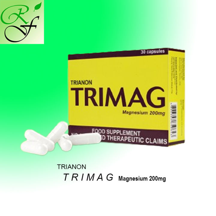TRIMAG (Magnesium 200mg) 30 Capsules | Lazada PH