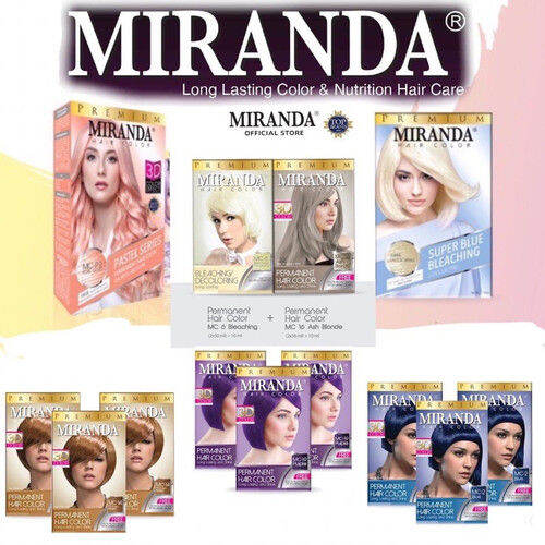 MIRANDA HAIR COLOR PREMIUM SEMIR CAT PEWARNA RAMBUT MIRANDA ORIGINAL ...