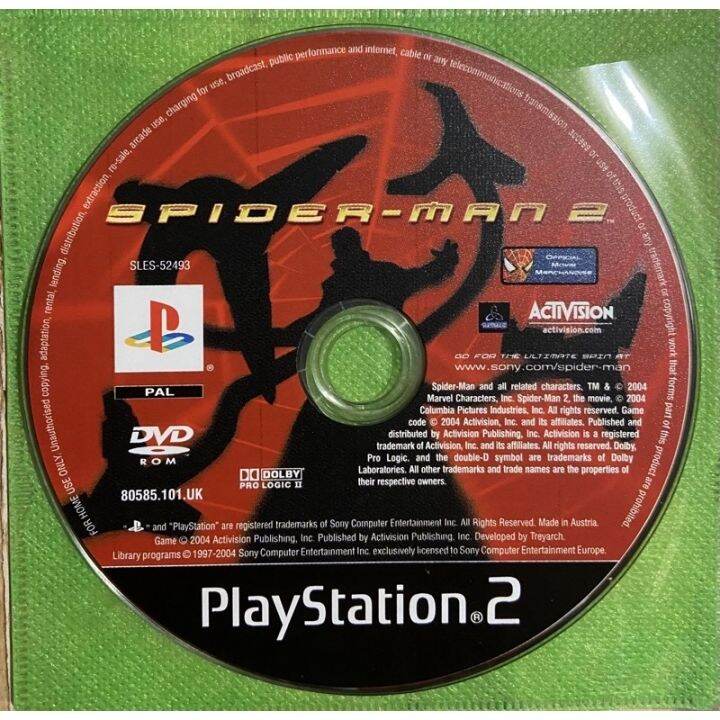 Original PS2 Spider Man 2 PAL VERSION CD ONLY NO CASE NO MANUAL | Lazada PH