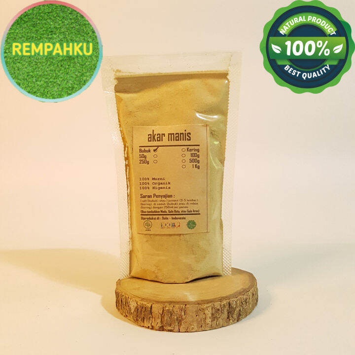 AKAR MANIS BUBUK 500gr - KAYU LEGI - Liquorice Licorice - MURNI ...