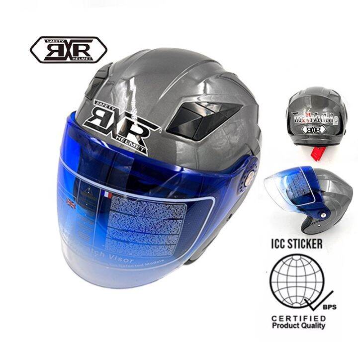RXR R-007-2 Helmet Blue Mirror | Lazada PH