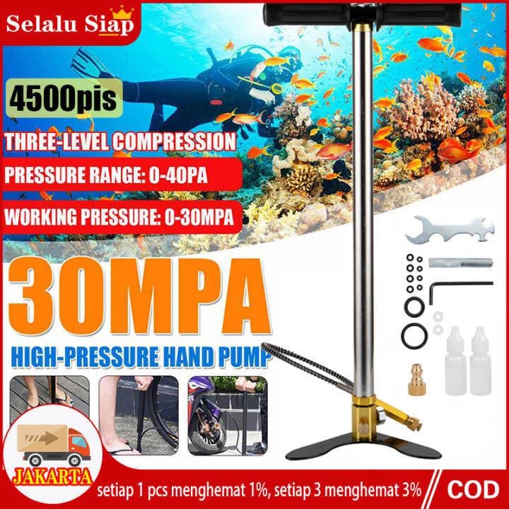 (dalam Stok, Dikirim Dari Jakarta) 6000 PSI 3 Tahap PCP Mobil Mini Tangan Dioperasikan Pompa ...