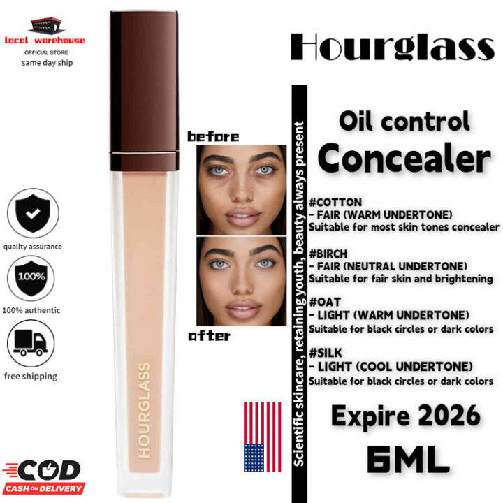 Official authentic Hourglass concealer Concealed Oil Control 6ml Women ...