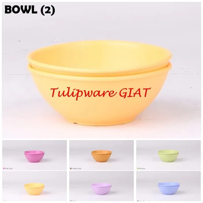 Twin Tulipware Bowl 500 ml Isi 2 Mangkok Bakso Asri Tulipware | Lazada ...