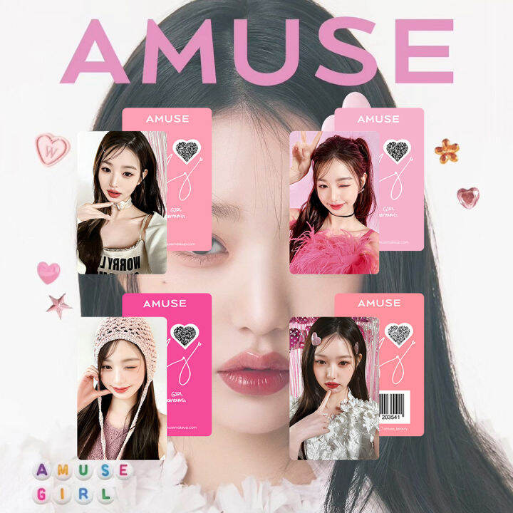 IVE Wonyoung Solo PhotoCards Wonyoung x Amuse Photo Cards 4 Per Set | Lazada