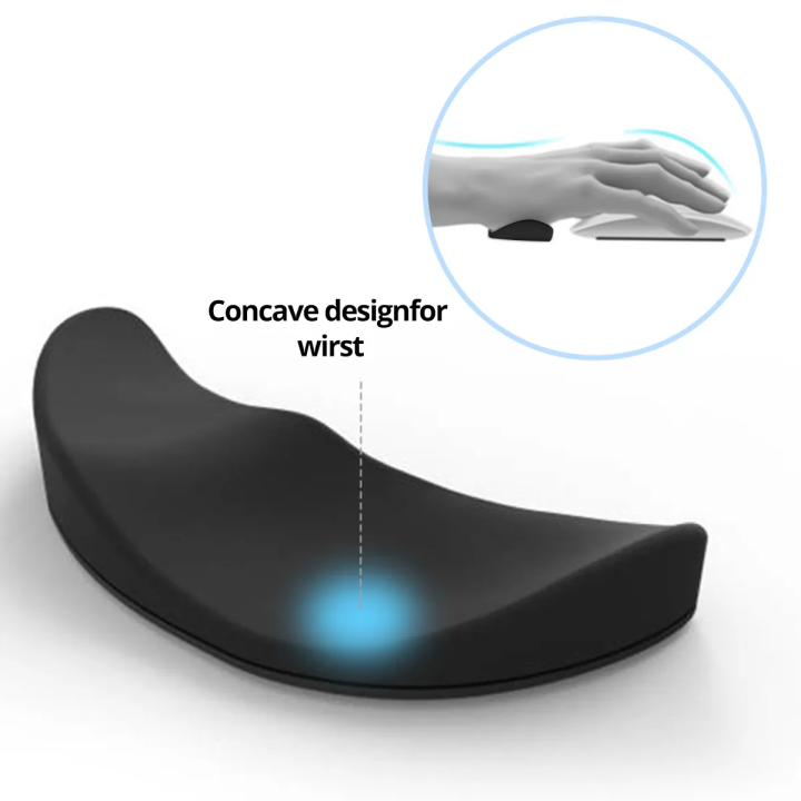 Ergonomic Mouse Pad Sovawin G80 Silicon Gel Non-slip Streamline Wrist ...