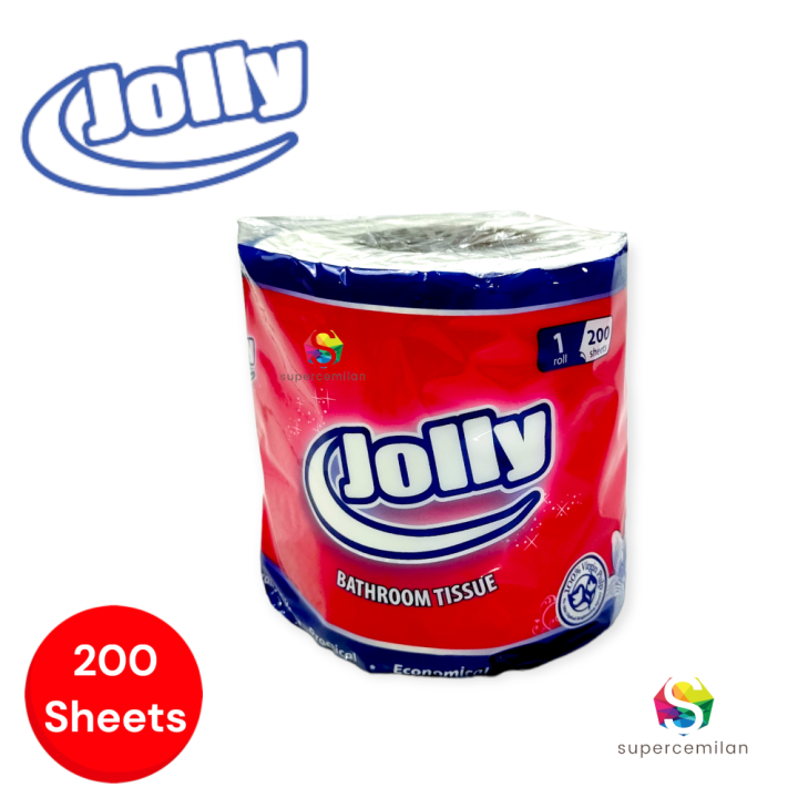 Tissue Jolly Toilet Tisu Gulung Roll Kamar Mandi 200 Sheets | Lazada ...