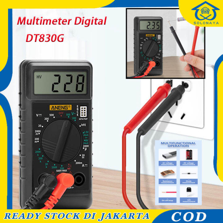Avo Meter Multitester Avometer Multi Tester Multimeter Digital DT-830G ...