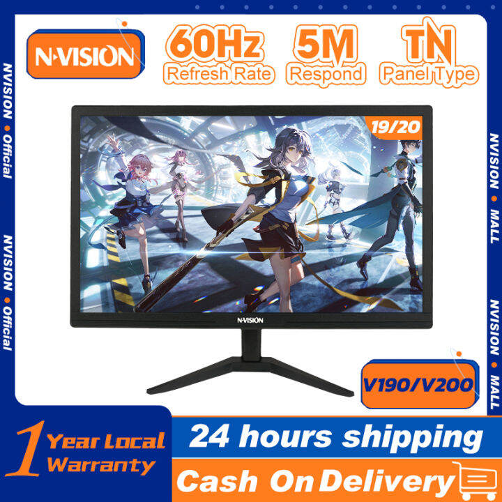 NVISION 19/20 Inch Monitor PC Computer Monitor Desktop Monitor 60HZ LED ...