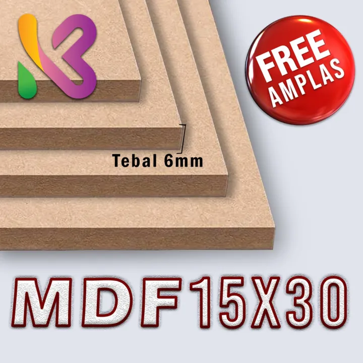 Sae Decor Tebal MDF 6mm ukuran 15x30cm | Papan kayu mdf | hiasan ...