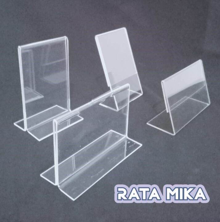 Acrylic Display / Card Display / Table Tent / Nomer Meja | Lazada Indonesia