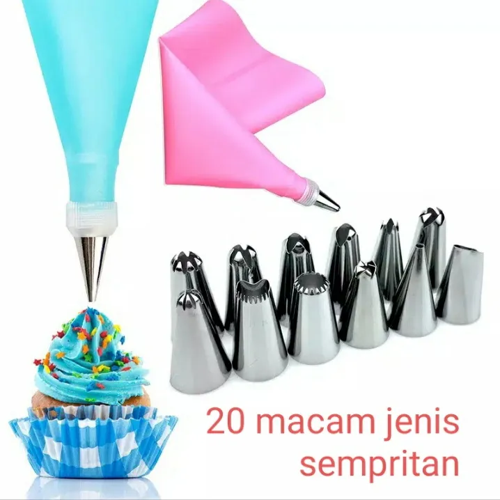 Spuit kue lengkap set 20 macam | Lazada Indonesia