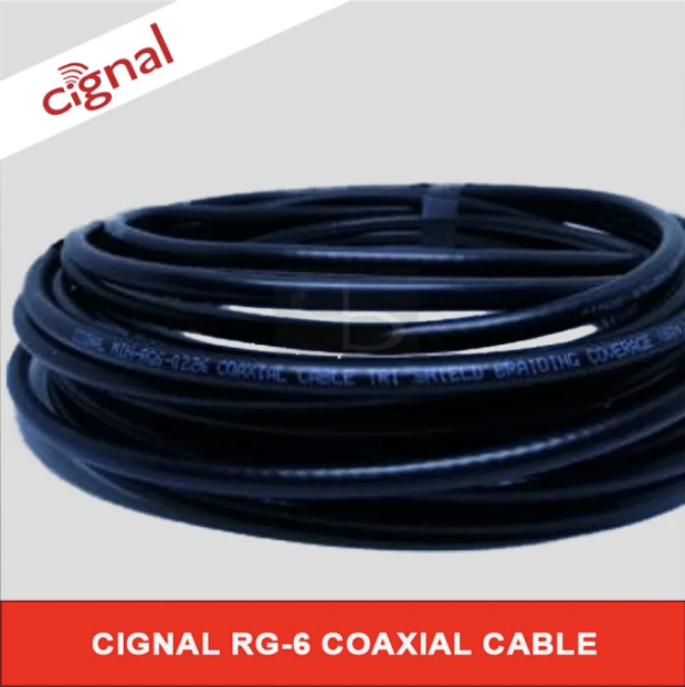 CIGNAL RG-6 Coaxial Cable AUTHENTIC Black Legit Original | Lazada PH