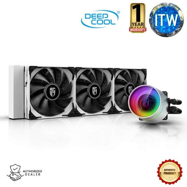 DEEPCOOL Castle 360EX White, RGB AIO Liquid CPU Cooler, Anti-Leak ...