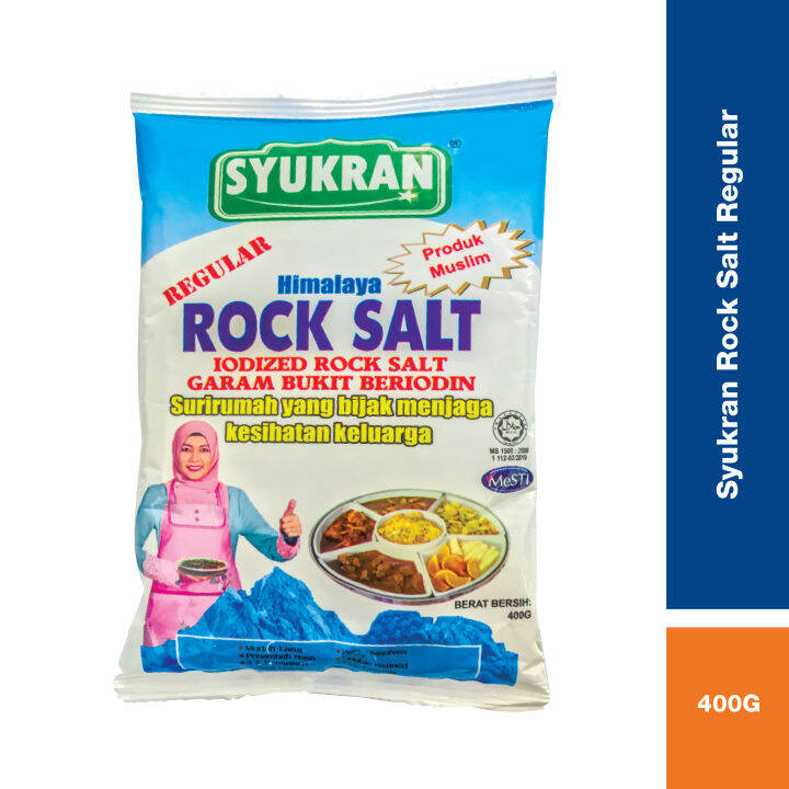 Syukran Rock Salt Regular 400G / Garam Bukit | Lazada