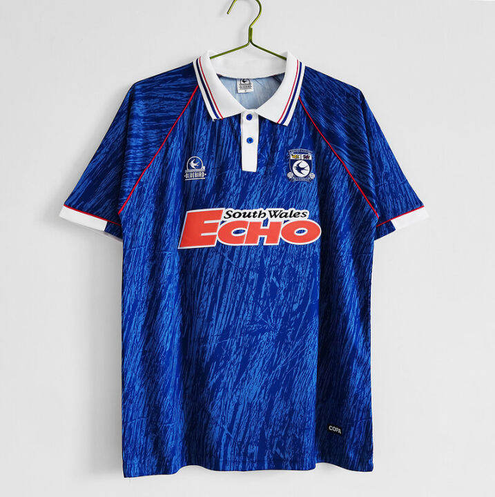 1990 Cardiff City Home Retro Football Jersey Soccer Shirt S-XXL ...