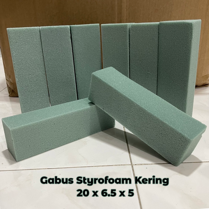 Gabus Styrofoam Busa Bunga Kering (20 x 6.5 x 5cm) Gabus Oasis Floral ...