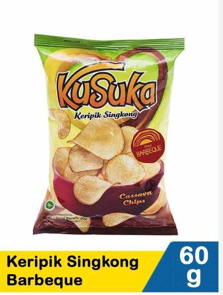 Indonesian Cassava Chips Kusuka Brand Keripik Singkong BBQ 100% Authentic Original Indonesia ...