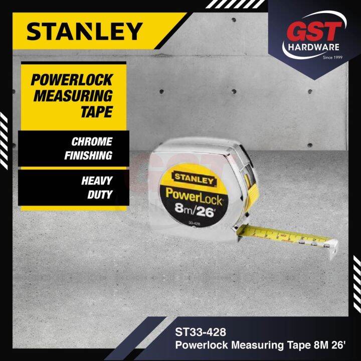 Stanley Powerlock Measuring Tape 8M Stanley Tape Measure Stanley ...