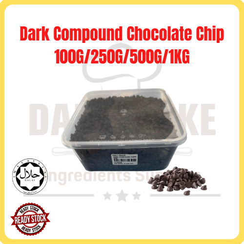 Dark Compound Chocolate Chips 100G 250G 500G 1KG/Ingredients/Bahan ...