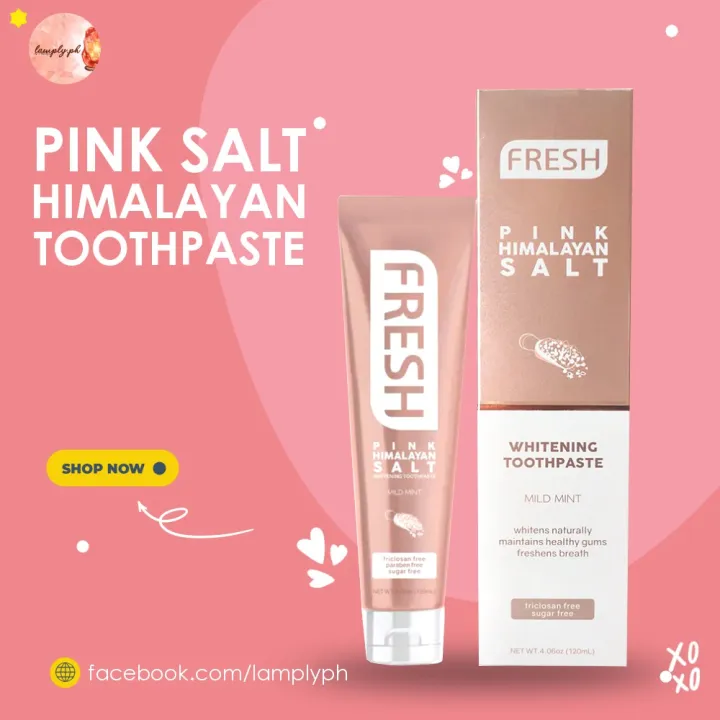 Natural Himalayan Pink Salt Toothpaste Anti-Cavity Fresh Breath Oral ...