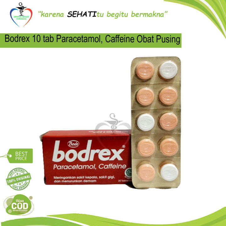 BODREX TABLET SAKIT KEPALA PER STRIP 10 TABLET | Lazada Indonesia