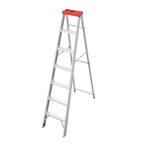 HUMMER บันไดอลูมิเนียม มาตรฐานแบบมีถาด 7 ขั้น GB4204-7C | Lazada.co.th