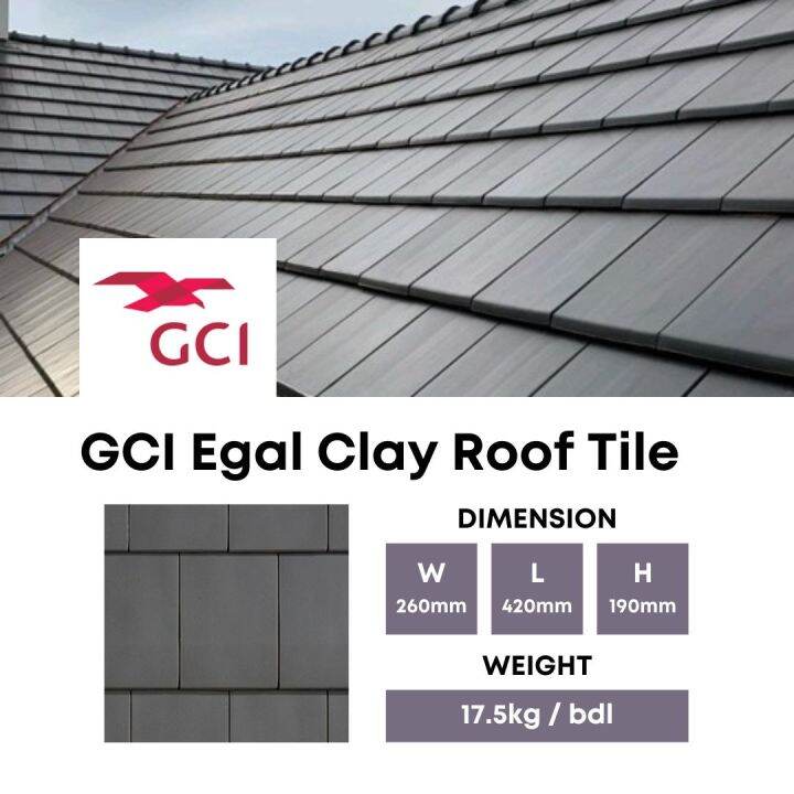 GCI Egal Clay Roof Tiles | Lazada