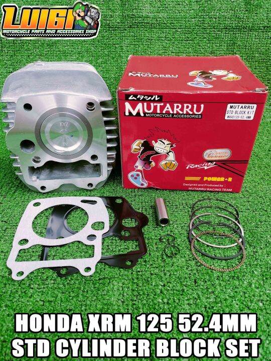 MUTARRU HONDA XRM 125 52.4MM STANDARD CYLINDER BLOCK SET | Lazada PH