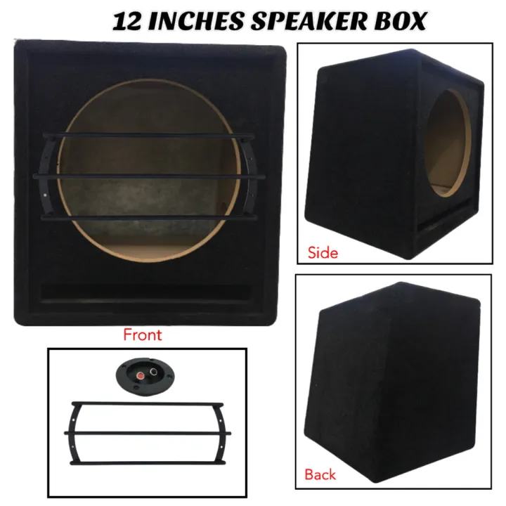 OC 12 INCHES WOODEN CASE SUBWOOFER SPEAKER BOX (7343) | Lazada PH