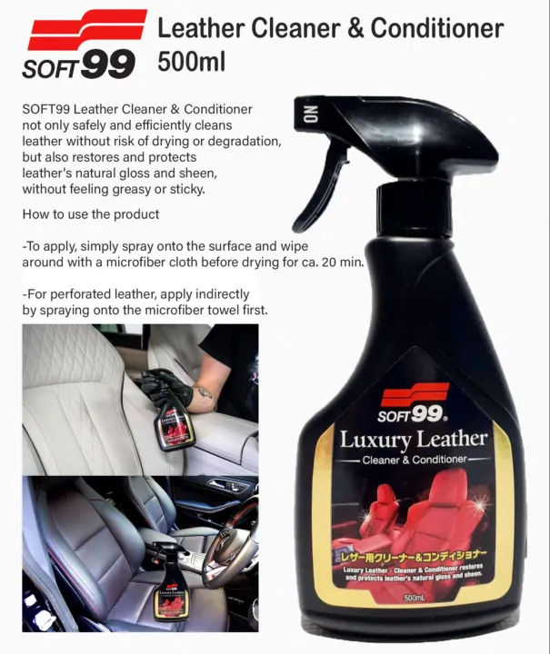 Soft99 Leather Cleaner & Conditioner Spray 500ml | Lazada PH