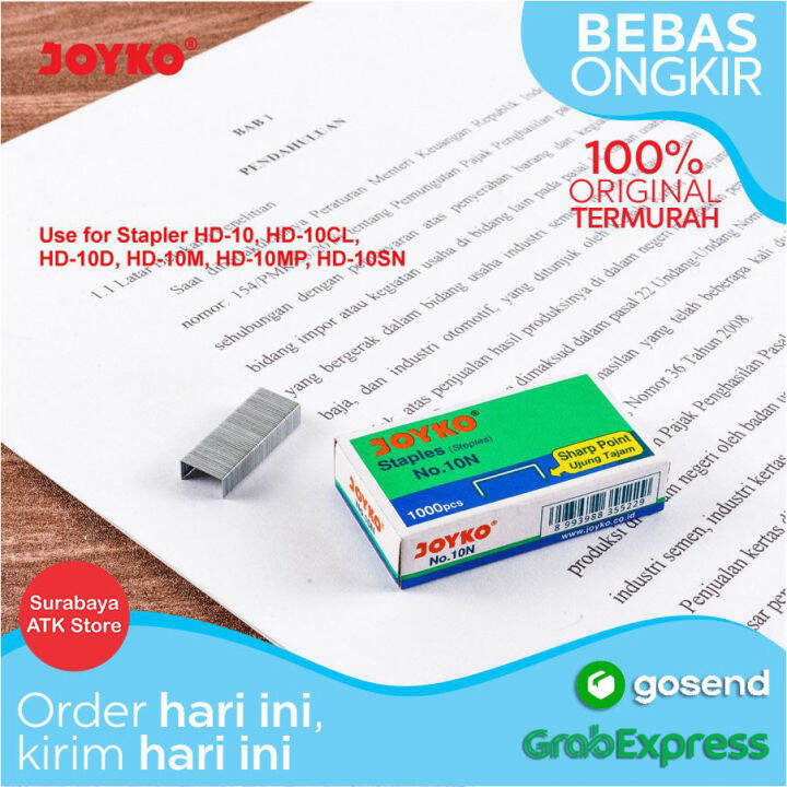 Isi Jepretan / Isi Staples Isi Stapler Refill Stapler Joyko No. 10N ...