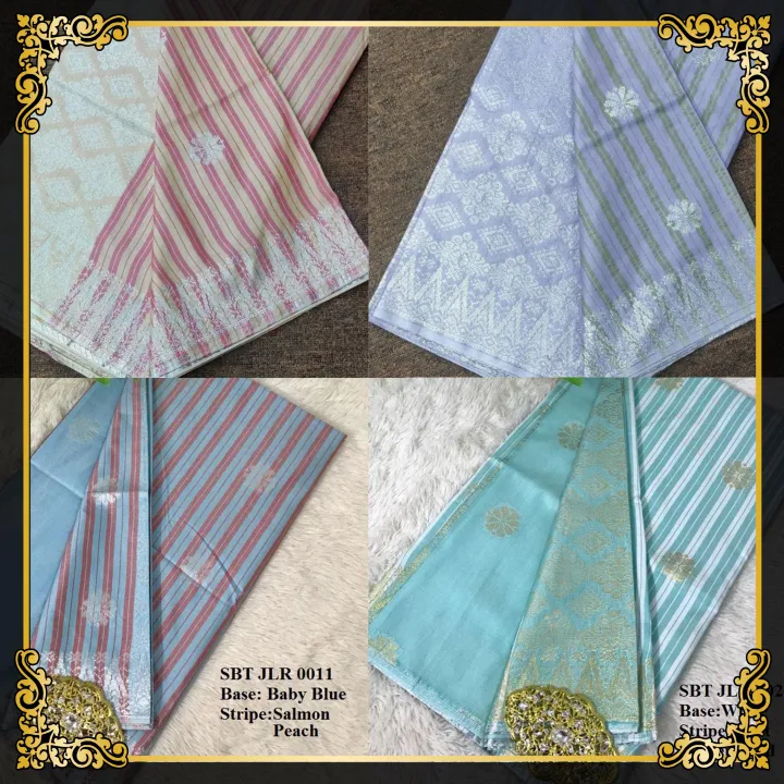 SONGKET BUNGA TABUR JALUR (PASTEL COLOR) | Lazada