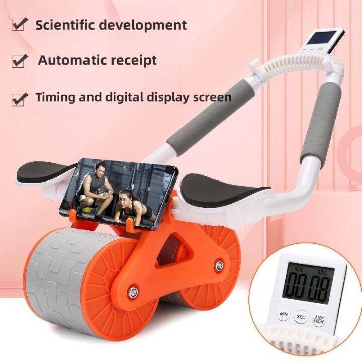 Beginner Abdominal Health Wheel Automatic rebound roller wheel ...