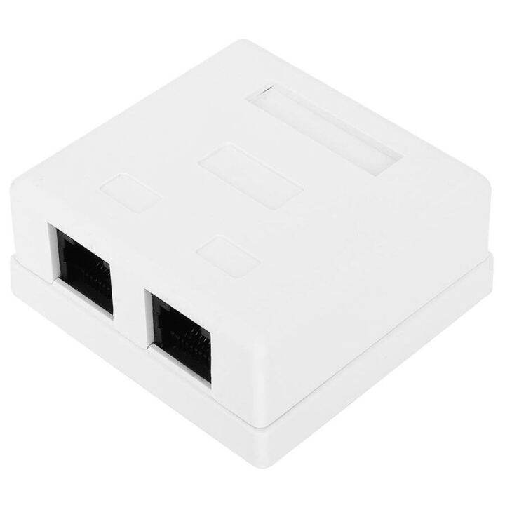 RJ45-8P8C Cat 6 Dual-Port Networks Connector Sur Mounted Desktop ...