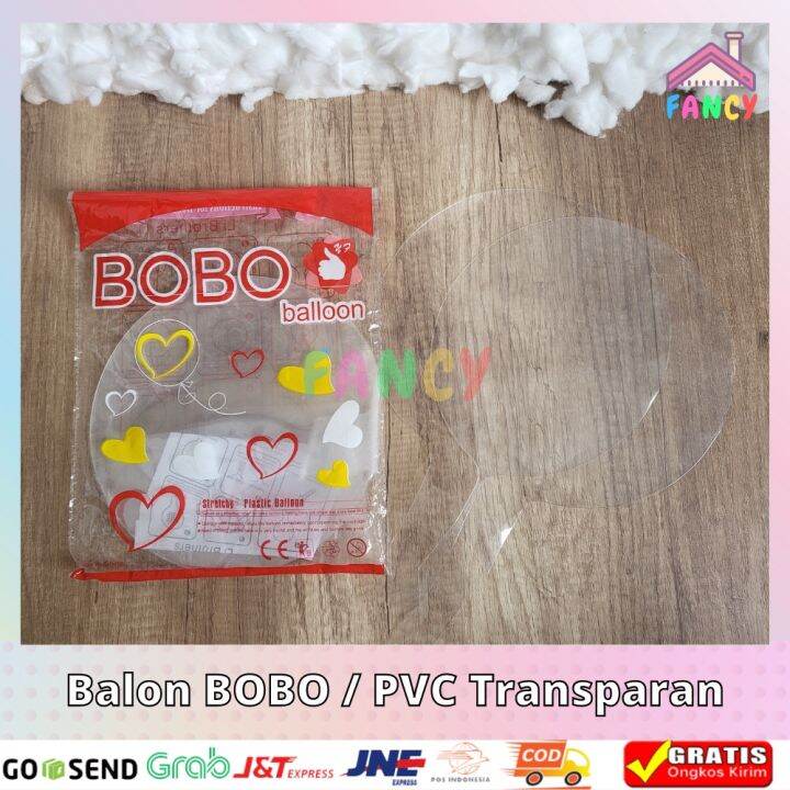 Bobo balon / balon pvc transparan bungkus MERAH / BIRU 18 24 36 inch ...