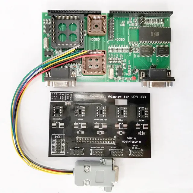 New Upa Usb Programmer V13 With Tms Nec Adapter Universal Eeprom Board Upa Chip Tuning Tools