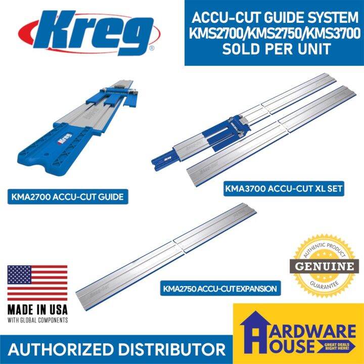 ORIGINAL KREG Accu-Cut System / Accucut Guide Track / Expansion Rail ...