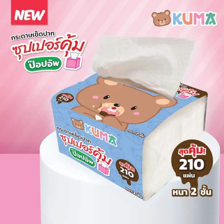 กระดาษทิชชู่คุมะ KUMA Facial Tissue คุมะ กระดาษทิชชู่ป๊อปอัพ โฉมใหม่ ...