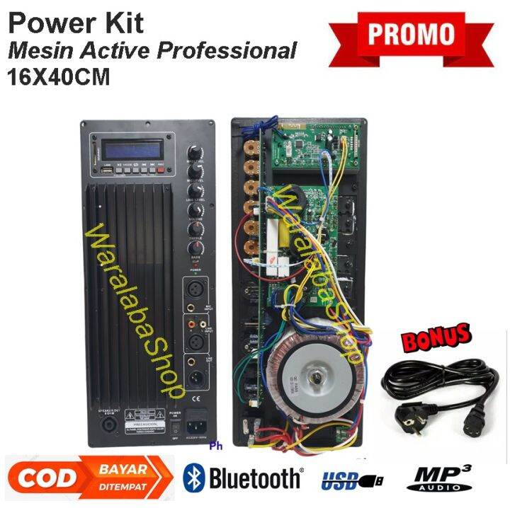 MESIN SPEAKER AKTIF / POWER KIT PA15-3 BLUETOOTH , USB , SD CARD ...