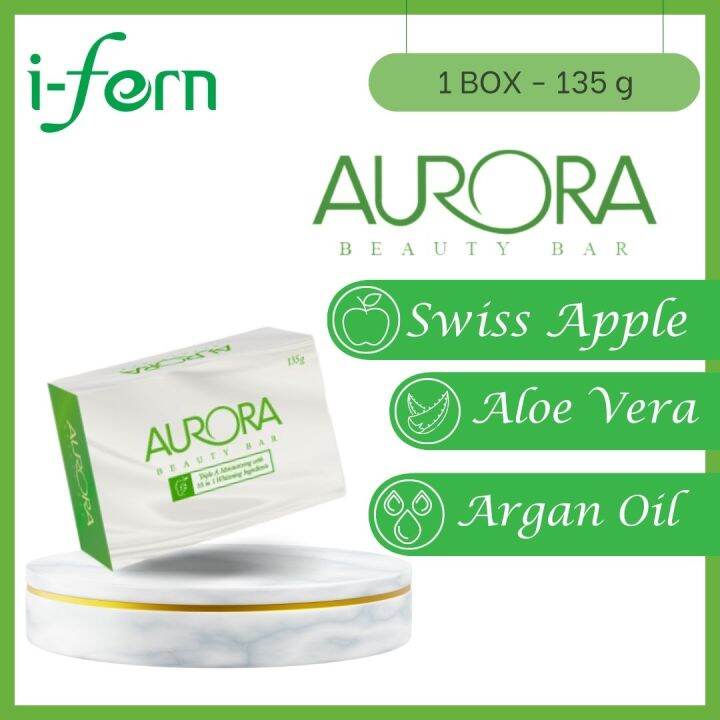 IFERN AURORA BEAUTY BAR SOAP 13 IN 1 - 1 BOX 135g | Lazada PH