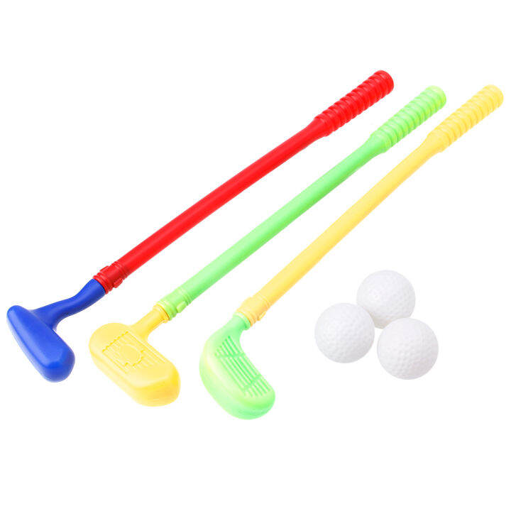 Realistic Mini Golf Model Set Kids Toy Golf Club Ball Funny Indoor ...