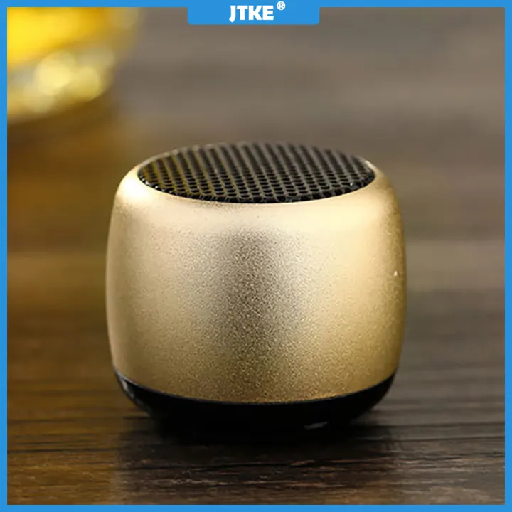 JTKE Mini Bluetooth Speaker Metal HiFi TWS Super Small Loudspeaker ...