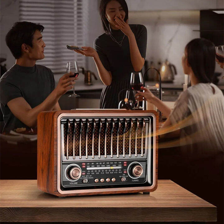 Vintage Old Model Antique Wood Retro Radio Portable AM FM Shortwave ...