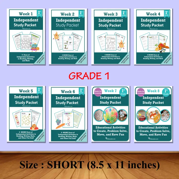 GRADE 1 Independent Study Packet (Worksheets / Workbooks) | Lazada PH