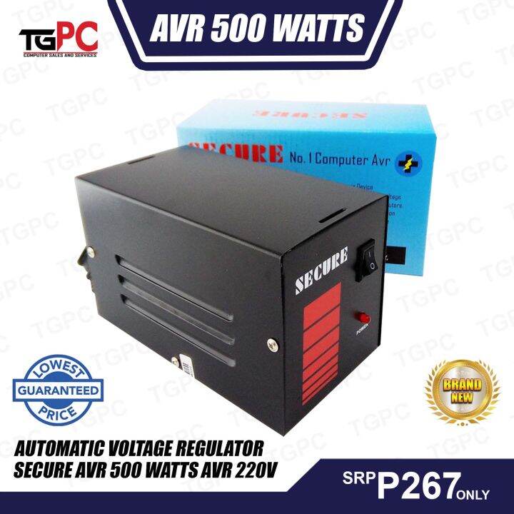 SECURE AVR 500 Watts AVR (automatic voltage regulator) 220v | Lazada PH