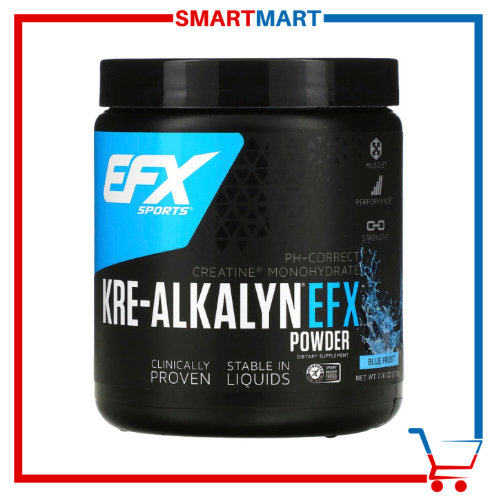 EFX Sports Creatine Monohydrate Kre-Alkalyn EFX Powder Blue Frost 7.76 ...