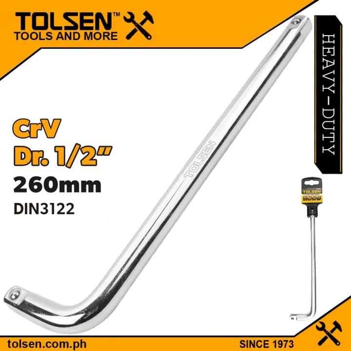 Tolsen Drive L Handle 1/2" Cr-V Heat Treated (260mm) 16132 | Lazada PH