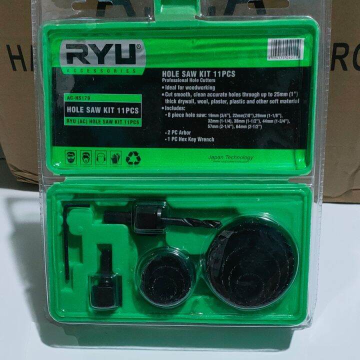 Hole Saw Kayu Set 11 Pcs Hole Saw Pipa PVC Triplek Kayu RYU By Tekiro ...